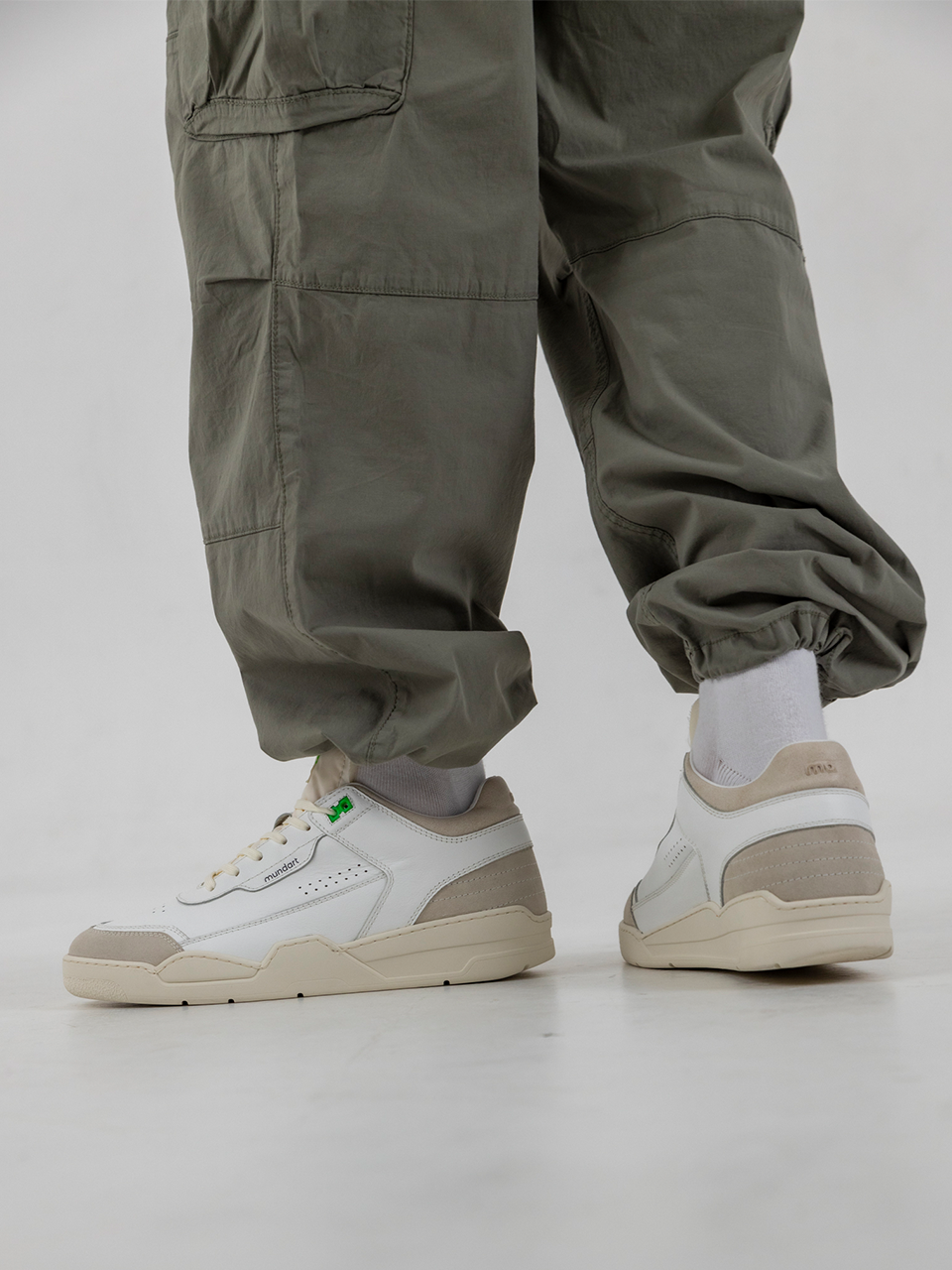 Sneaker Boa Mid Cut - White/Green - Made in Portugal - Elevatedcore ...